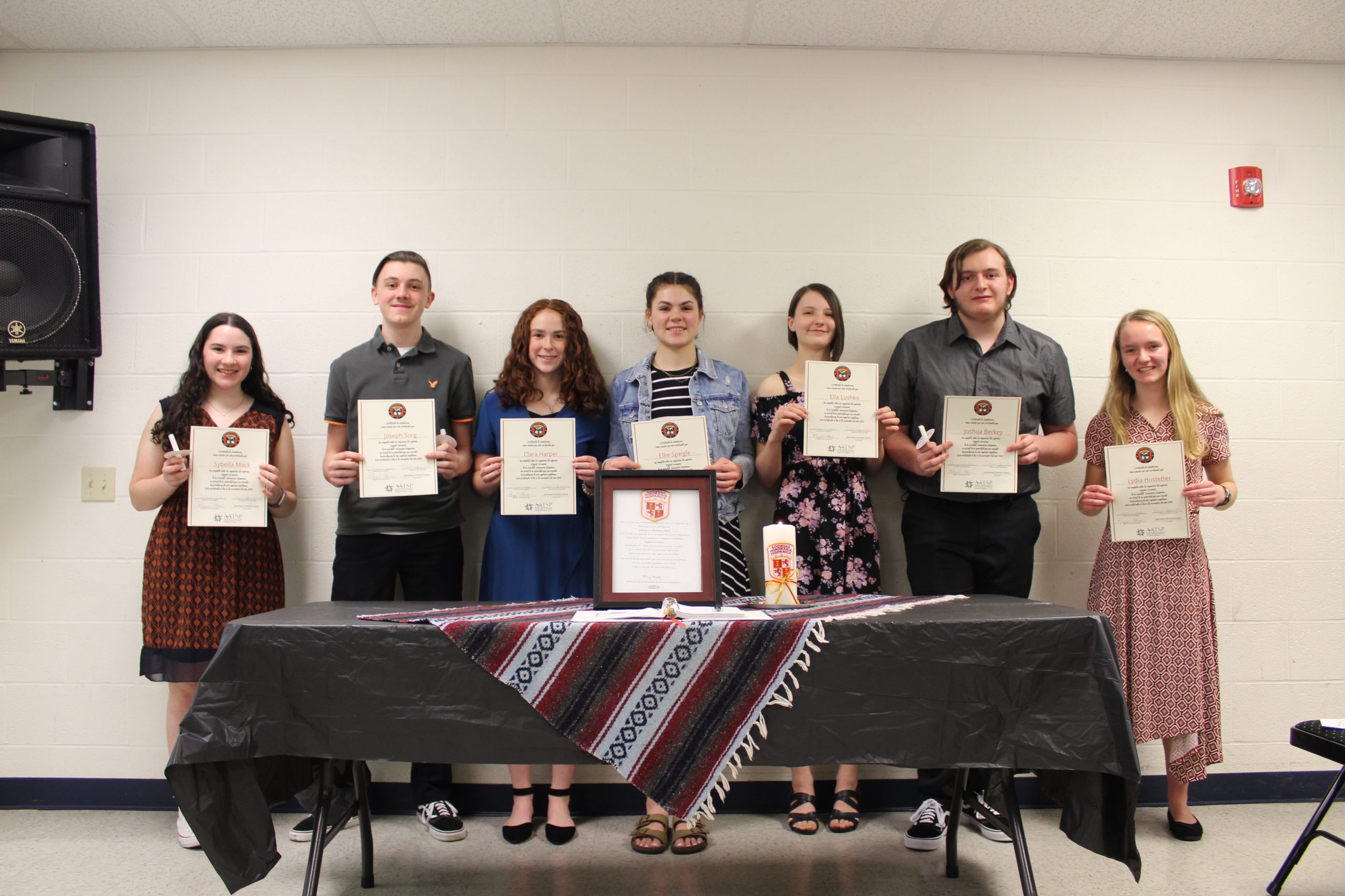 Spanish Honor Society - Johnstown Christian School